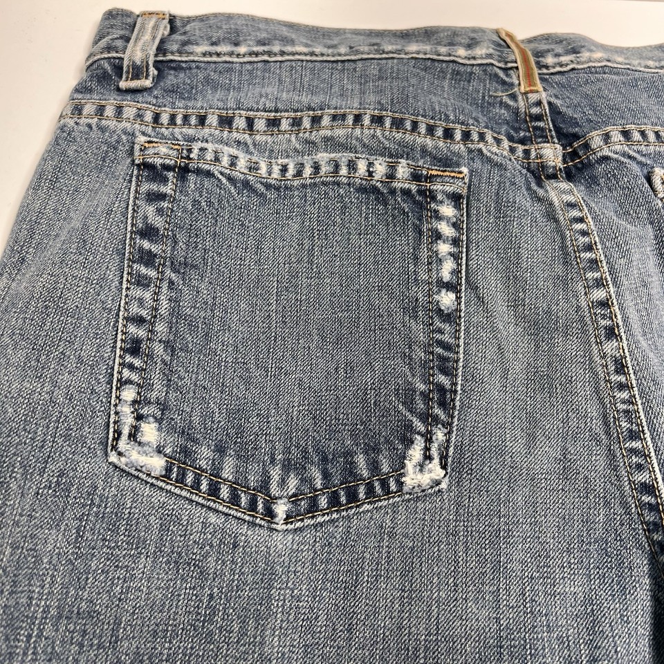 J Crew Button Fly Jeans Distressed Bootcut Women’s 8 Made In USA | eBay