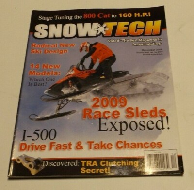 Snow Tech Magazine December 2008 I-500, Arctic Cat 800 Twin, Sno Pro ...