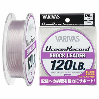 VARIVAS Ocean Record Shock Leader Nylon Line 50m #30 120lb From Japan ...
