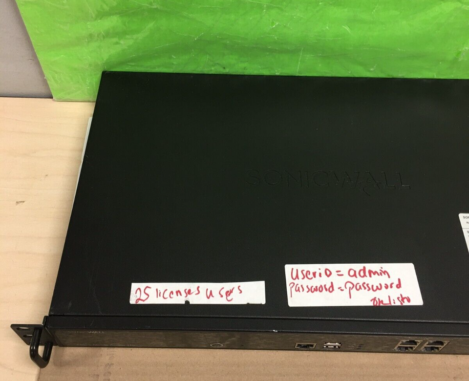 SonicWall SMA 410 Firewall Web Application -1RK33-0D9 W/RACK EARS ...