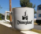 Disneyland Walt Disney World Black White Coffee Gold Rim Mug Cup Japan ...