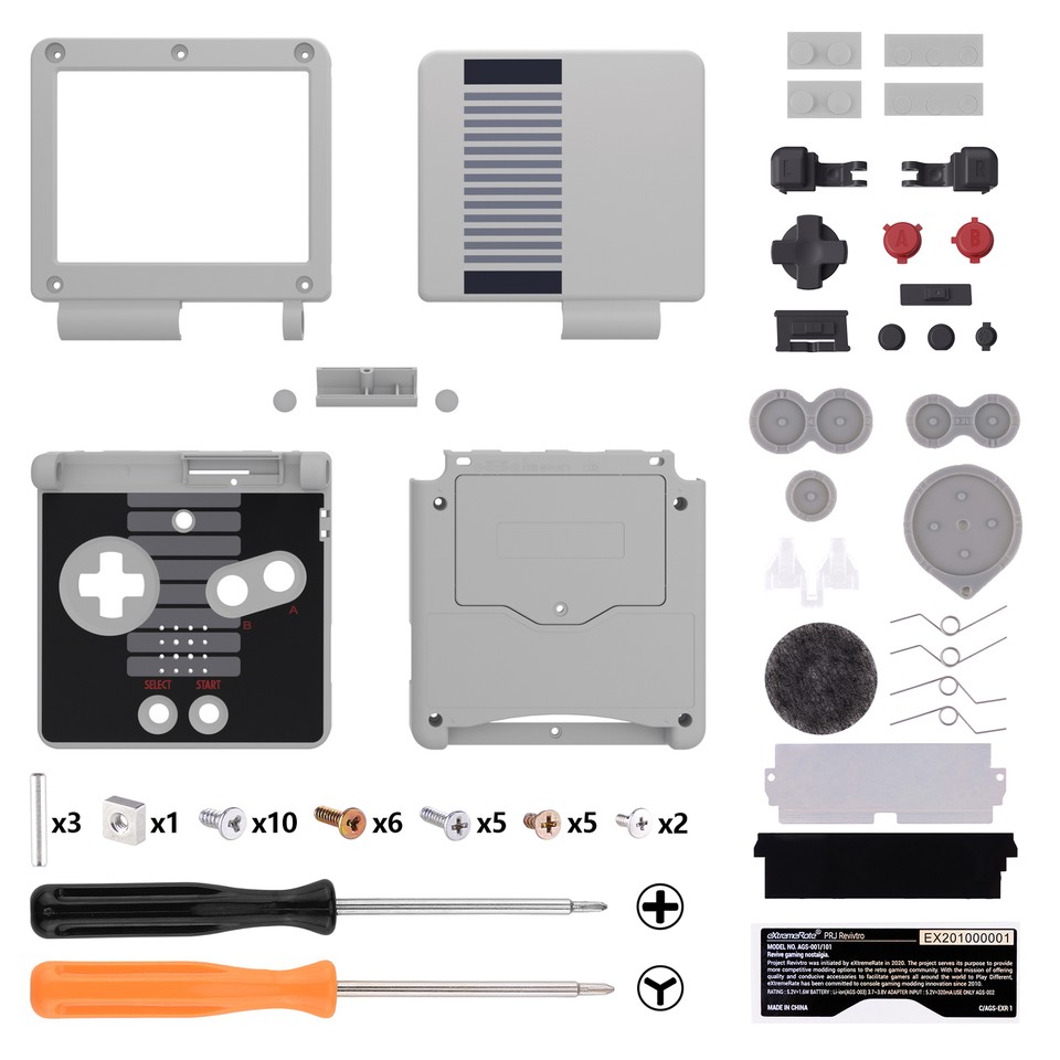 IPS GBA SP Upgraded Housing Shell Buttons Replacement Kit for Gameboy ...