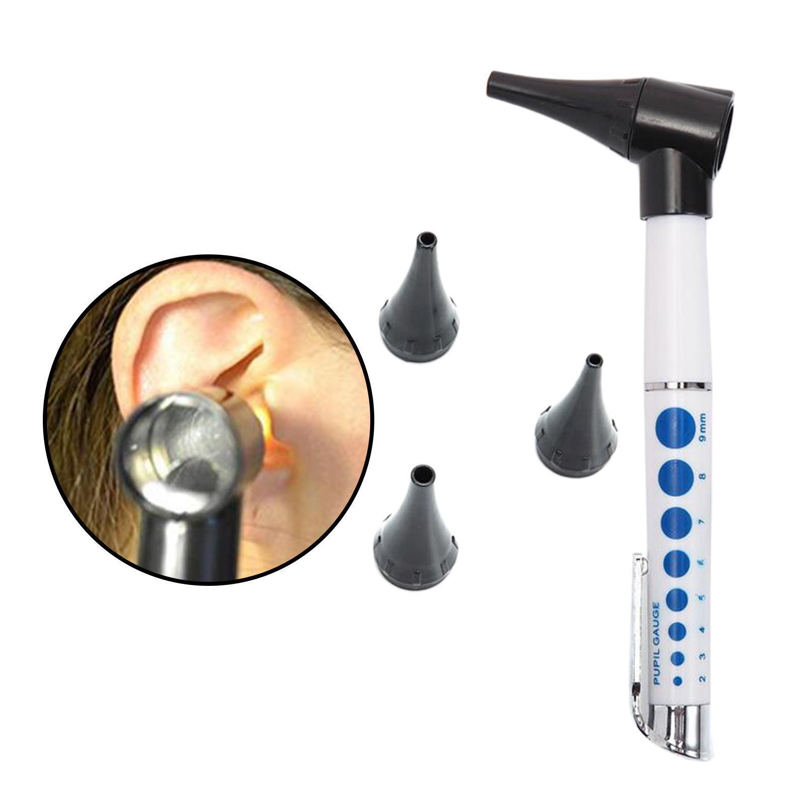Professional Diagnostic Ear Otoscope Pen Ear Light Ear Magnifier Set ...