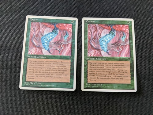 2 Cocoon Cards 1995 Chronicles Magic the Gathering Pack Fresh Un Played ...