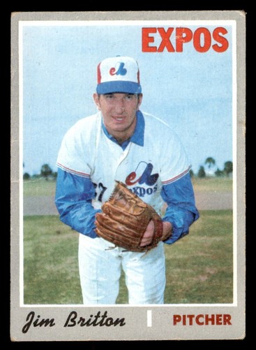 1970 Topps Baseball #646 Jim Britton GD *e1 | eBay