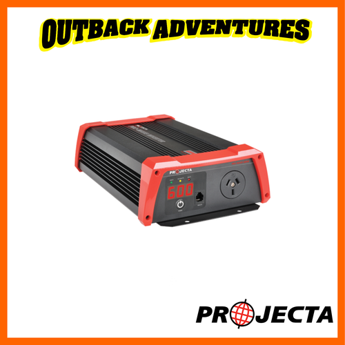 PROJECTA PRO WAVE 600 WATT PURE SINE WAVE AC POWER INVERTER 12V TO 240V ...