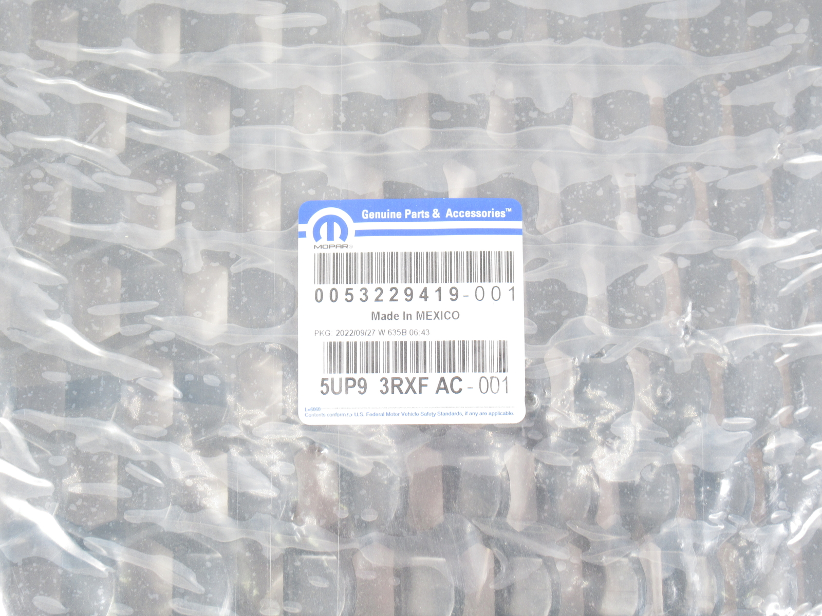 Genuine OEM Mopar Jeep 5UP93RXFAC Front Bumper Lower Grille 2017-2021 ...