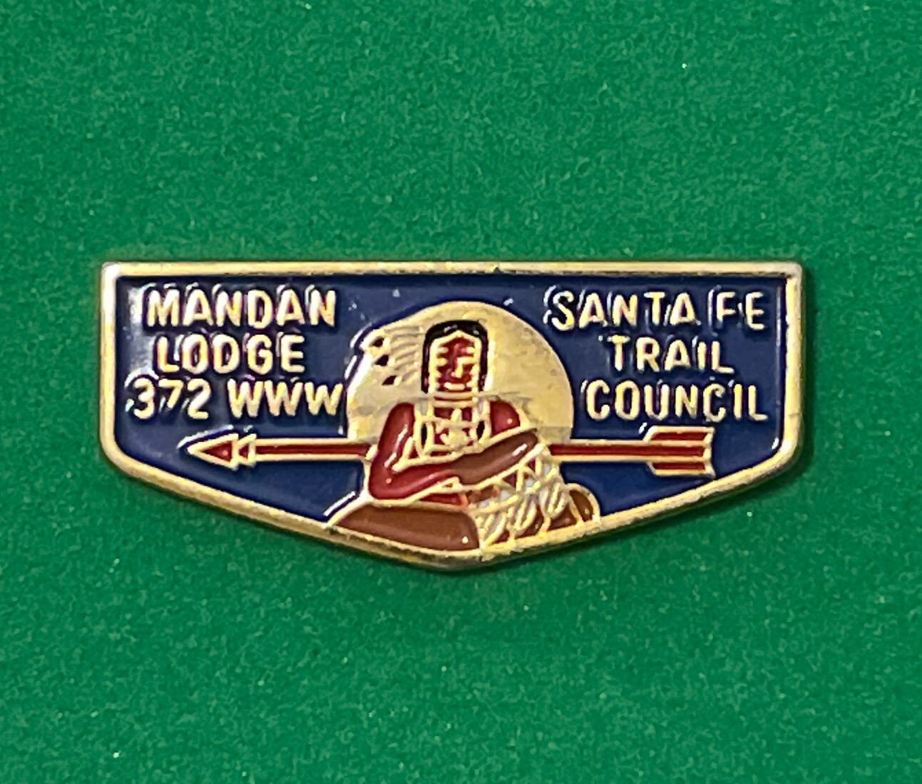 Boy Scout OA 372 Mandan Lodge Flap Hat Pin | eBay