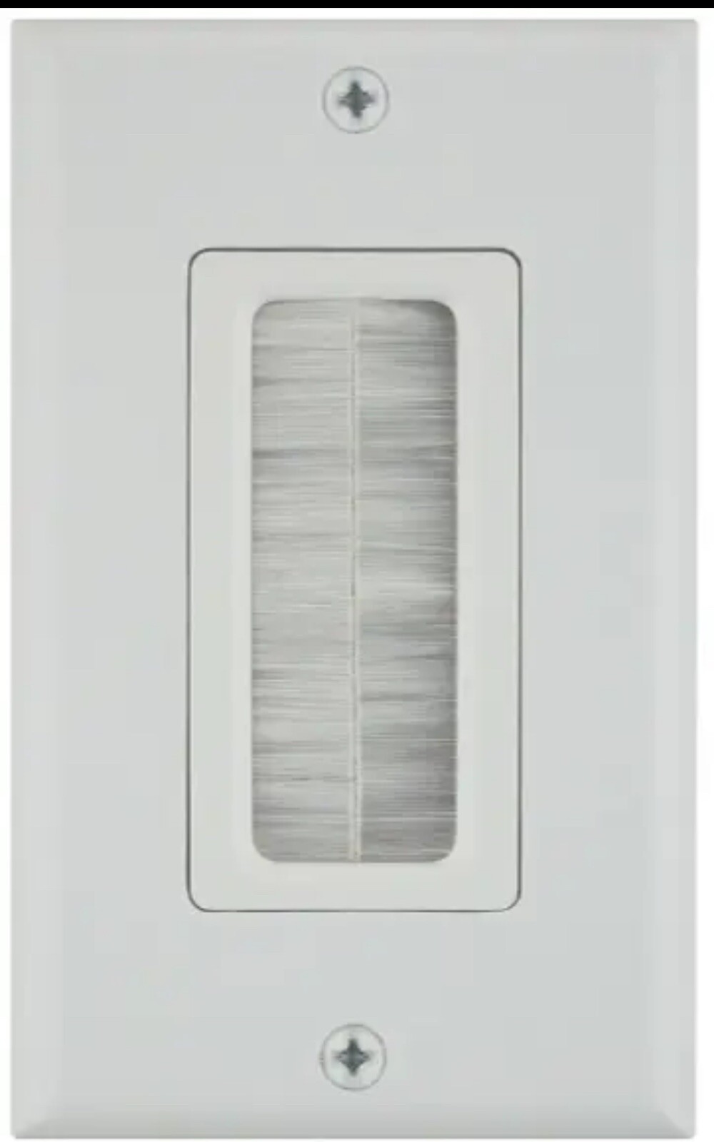 1 Gang Brush Wall Plate Bristle Port Insert Cover Outlet Mount Panel ...