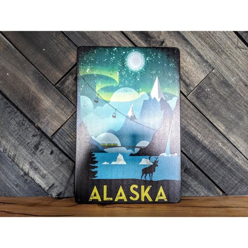 Alaska Sign - Alaska Travel Sign - 8in x 12in | eBay