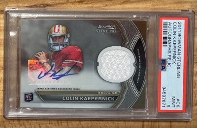 2011 Bowman Sterling - Autograph Relics #BSAR-CK Colin Kaepernick (AU ...