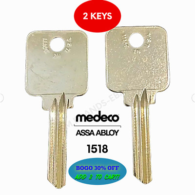 TWO (2) KEY BLANKS FIT MEDECO LOCKS #1518 LEVEL 3 5-PIN | eBay