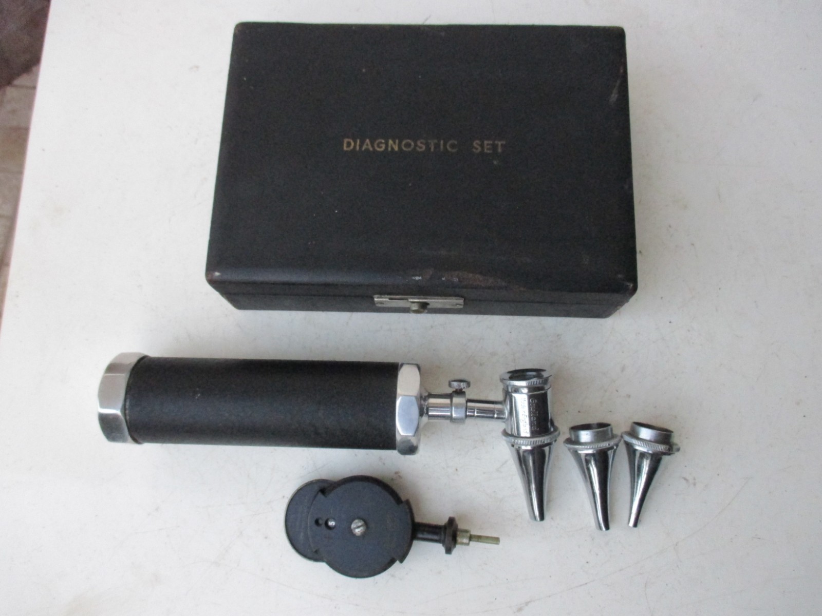 VINTAGE GOWLLANDS MAY OPTHALMOSCOPE OTOSCOPE DIAGNOSTIC SET MEDICAL ...