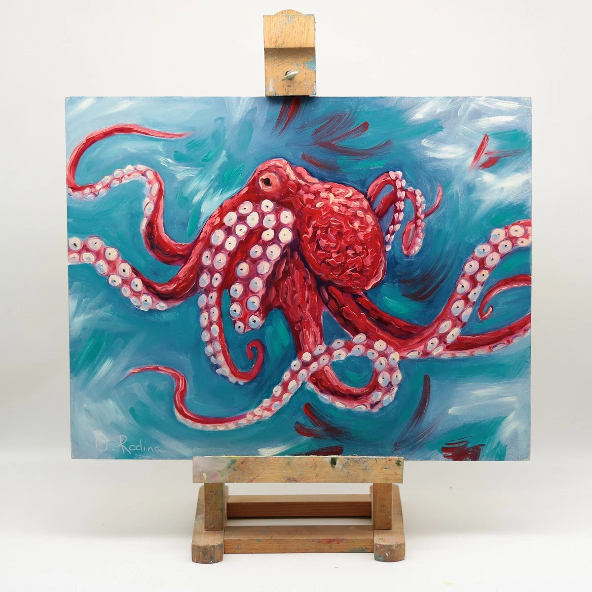 Octopus Oil Painting