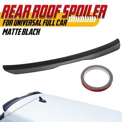 Matte Black 99cm Universal Rear Upper Boot Trunk Spoiler Lip Extension ...