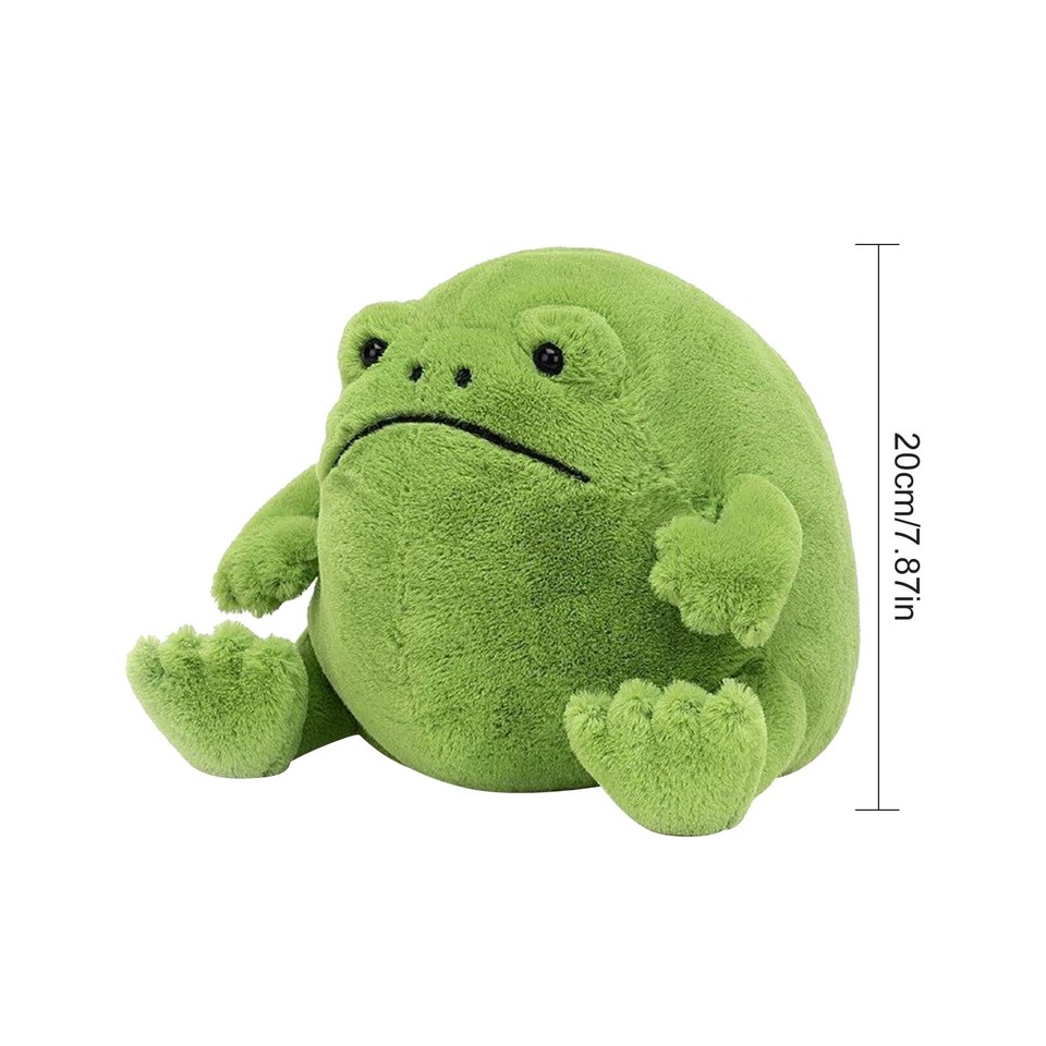7.8″ Ricky Rain Green Frog Plush Toy Soft Stuffed Animal Lovely Frog ...