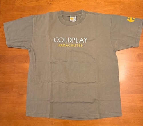 Coldplay Parachutes Green Promo Shirt Large Vintage 2000 | eBay