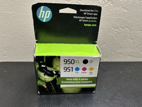 New Genuine HP 950XL 951 Ink Cartridges KCMY 8610 Sealed Damage Box Exp ...