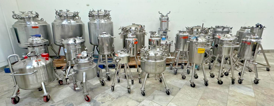 Large Lot Stainless Steel Portable Jacketed Vessel Tank Fermentation ...