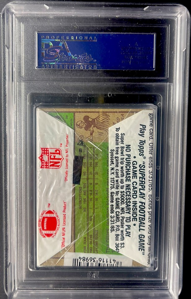 1984 Topps Football Sealed Cello Pack PSA 7 DAN MARINO Rookie RC ...