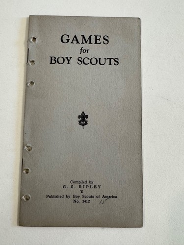 Boy Scout Lefax Field Book GAMES FOR BOY SCOUTS Booklet | eBay