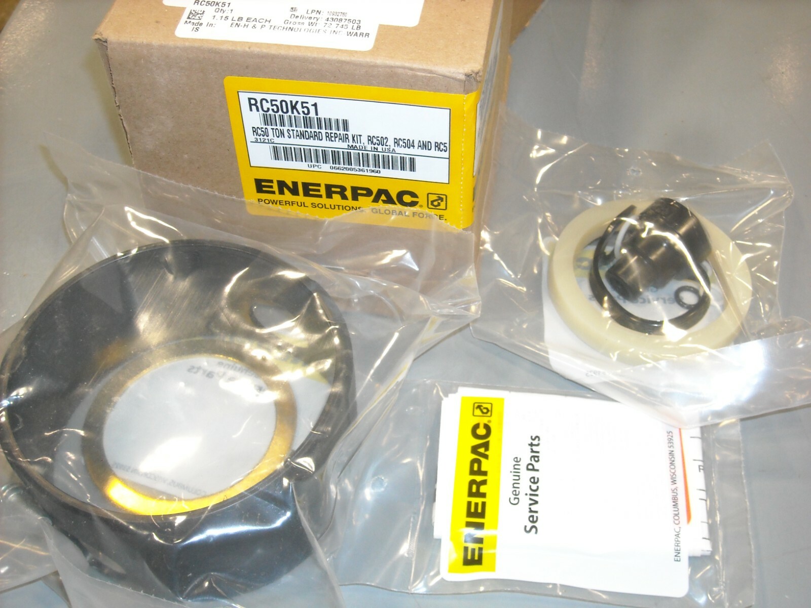 ENERPAC, RC50K51, OEM Repair Kit For RC502 RC504 & RC506 "Duo" "C ...