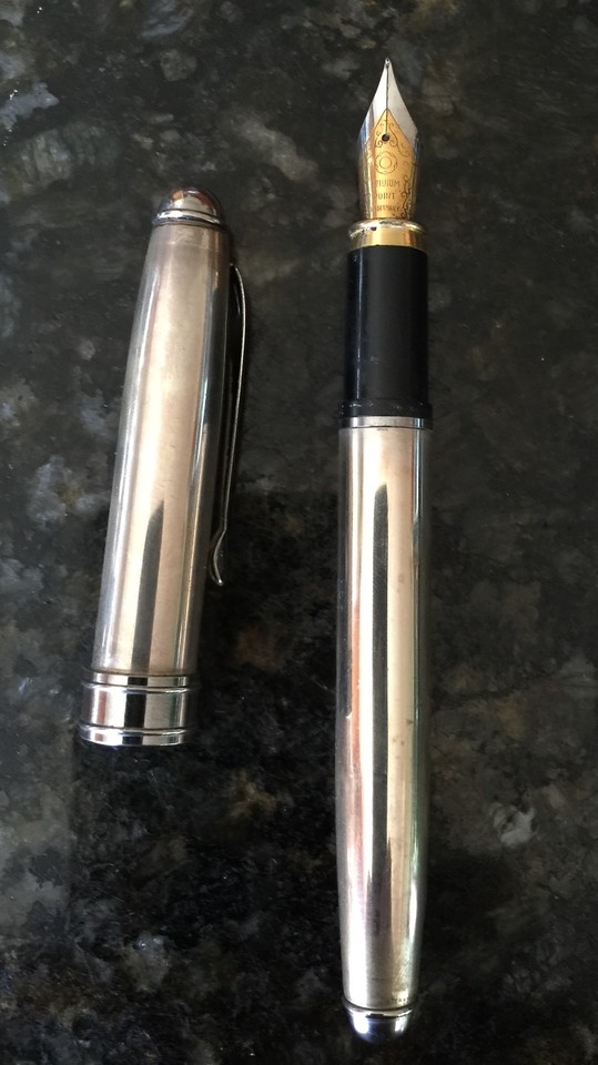 Sterling Silver Pen Set In Box Rollerball Fountain Pencil 5 Pieces ...