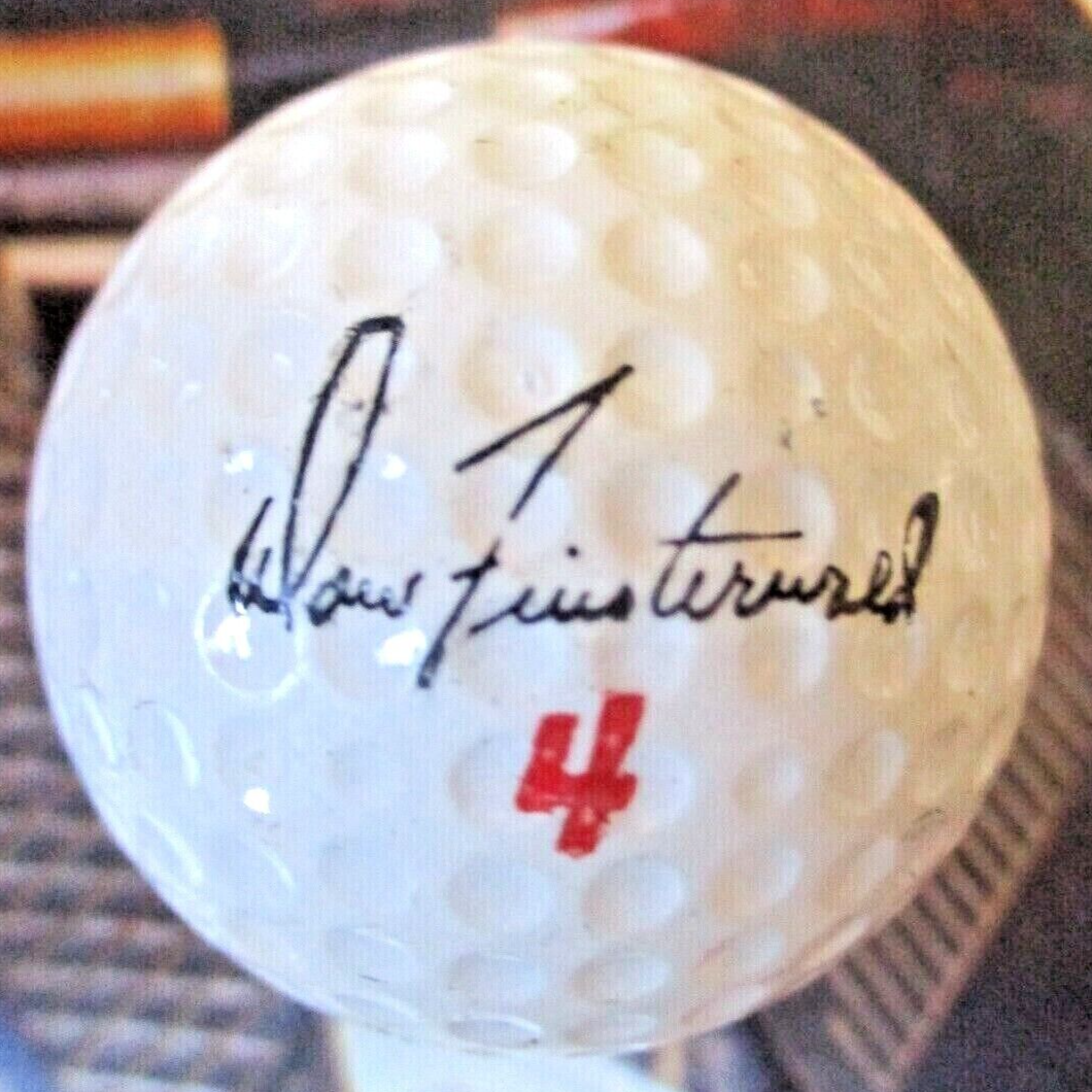 vtg - DOW FINSTERWALD Golf Ball - AUTOGRAPH Signature - Dunlop - PGA ...