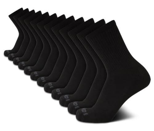 AND1 Men's Athletic Socks - 12 Pack Performance Cushion Crew Socks ...