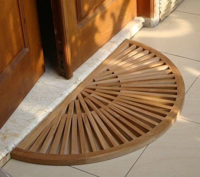 A-Grade Teak Wood Sun Burst Bath Spa Floor Mat Shower Outdoor Garden ...