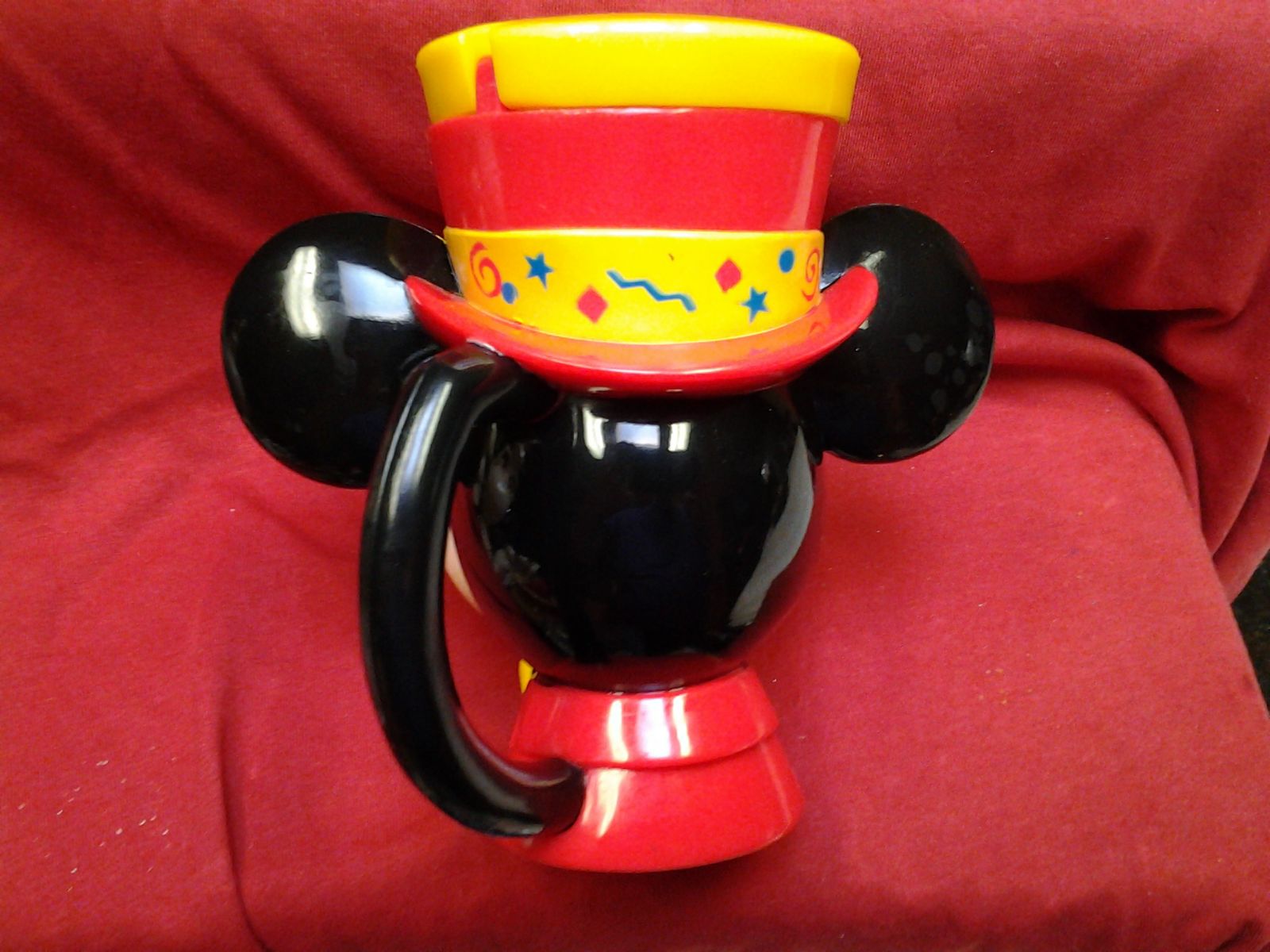 21 Ringmaster Mickey Mouse Plastic Mug Lid Disney Ringling Brothers Red ...