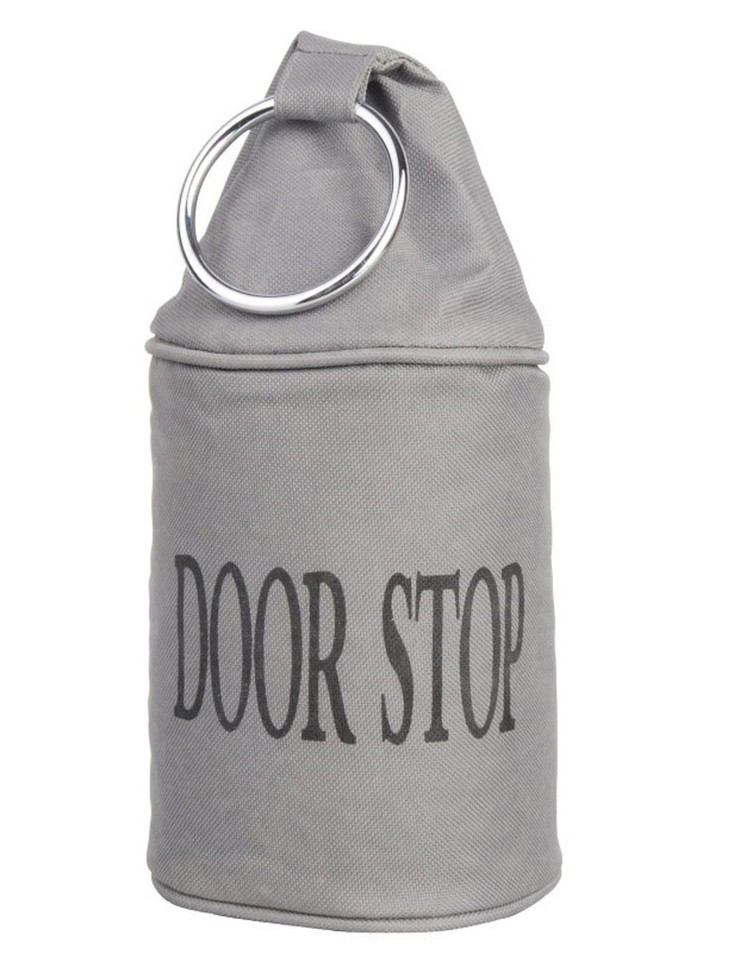 Fabric Doorstop Metal Ring Heavy Duty Polyester Door Stop Stopper Home ...