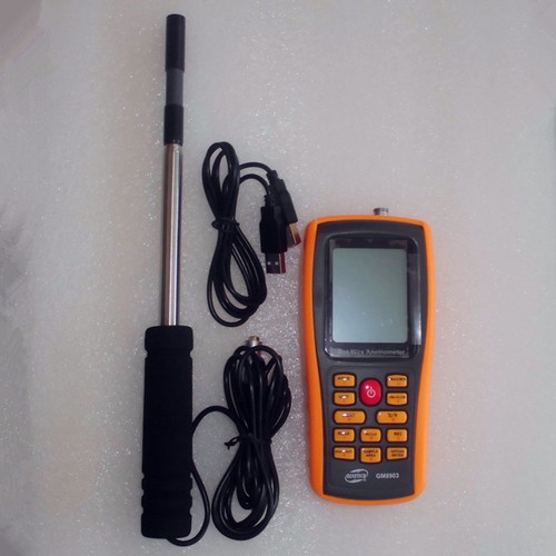 GM8903 Digital Hot Wire Anemometer Wind Speed /Temperature Meter 30m/s ...