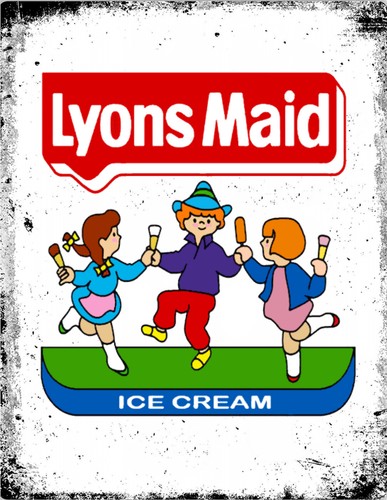 Lyons Maid Ice Cream Metal Lolly Advertising Retro Vintage Kitchen Cafe ...