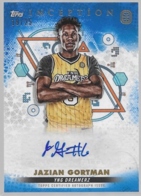 2022 Topps Inception OTE Jazian Gortman Autographs Aqua 19/25 Milwaukee ...