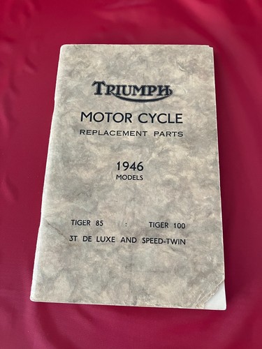 1946 Pre Unit Triumph Parts Book 3T 5T T100 | eBay
