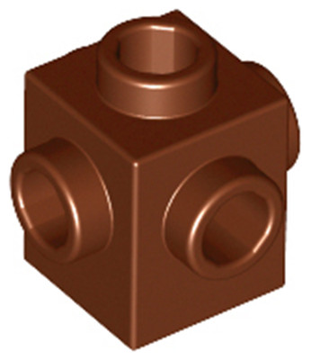 5x Lego® New Parts Brick Modified 4733 1x1 With Studs on 4 Sides ...