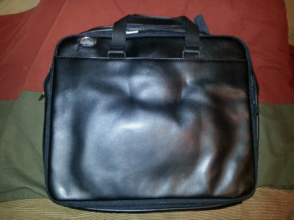 Bellino 17" Slim Florida Leather ipad Laptop Tablet Briefcase G6254 | eBay