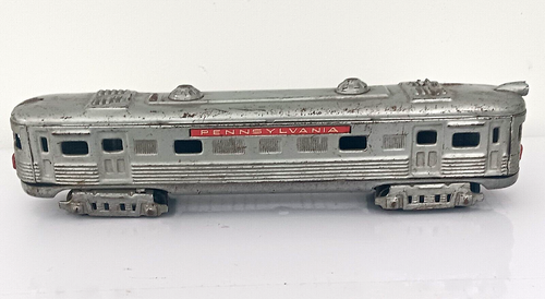 Vintage 1960s MSL Japanese tin friction train toy trolley Pennsylvania ...