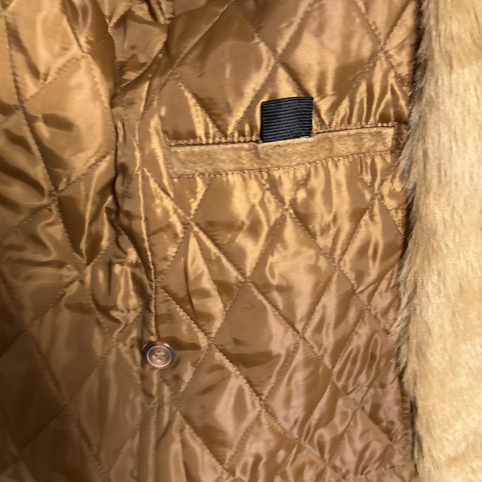 Outbrook Jacket L Brown Suede Leather Faux Fur Quilted 2 in 1 Coat Fall ...