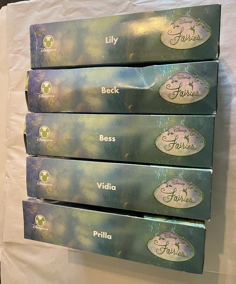 6 DISNEY STORE FAIRIES DOLL LOT TINKER BELL BECK LILY BESS PRILLA VIDIA ...