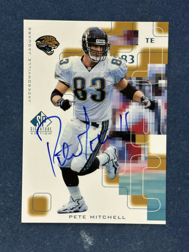 1999 SP Signature Pete Mitchell Autograph Jacksonville Jaguars | eBay