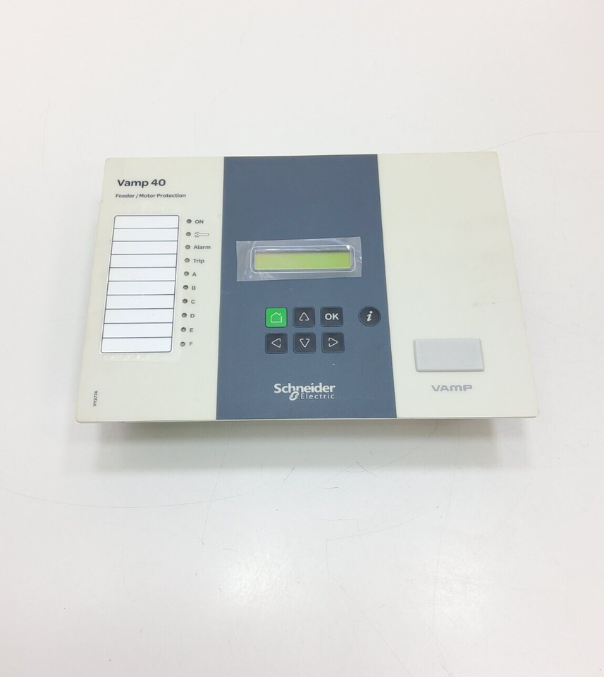 SCHNEIDER ELECTRIC VAMP 40 FEEDER/MOTOR PROTECTION / Type No. V40 ...