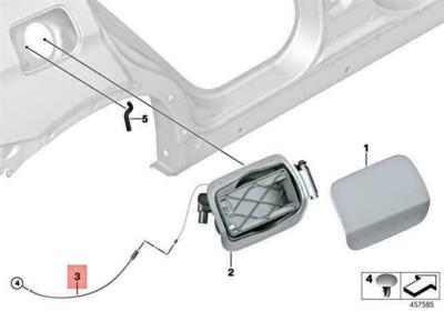 BMW X4 M F26 PULL STRAP FILLER FLAP EMERGENCY ACTUATOR 51177373497 NO🇺🇸 ...