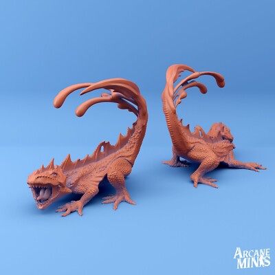 Tacuda Giant Lizard Pose 2 | Arcane Minis | Dungeons and Dragons D&D ...