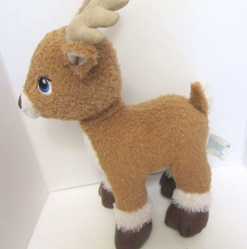 BAB Build-A-Bear Santa Reindeer Brown Blue Eyes 14" | eBay UK