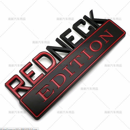3D Black REDNECK EDITION Emblem Car Trunk Fender Badge Decal Stickers ...