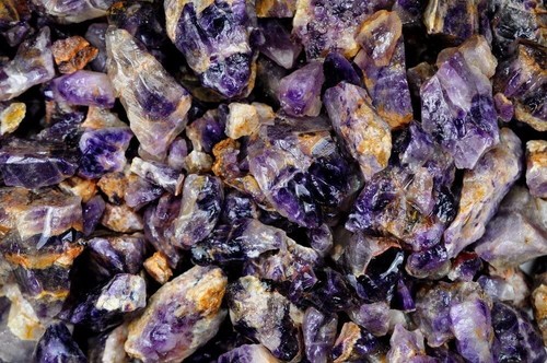 3 lbs Indian Amethyst Rough Stones - Natural Crystal Mineral Rock ...
