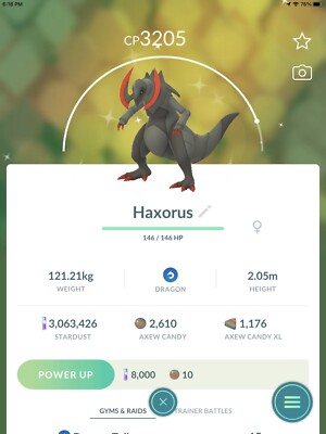 POKÉMON GO Shiny Haxorus Ultra Friends Trade ( Read Description) | eBay