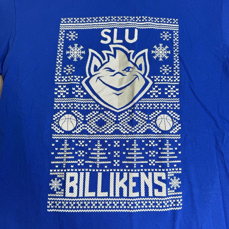 Saint Louis University SLU Billikens Christmas T Shirt Womens Medium ...